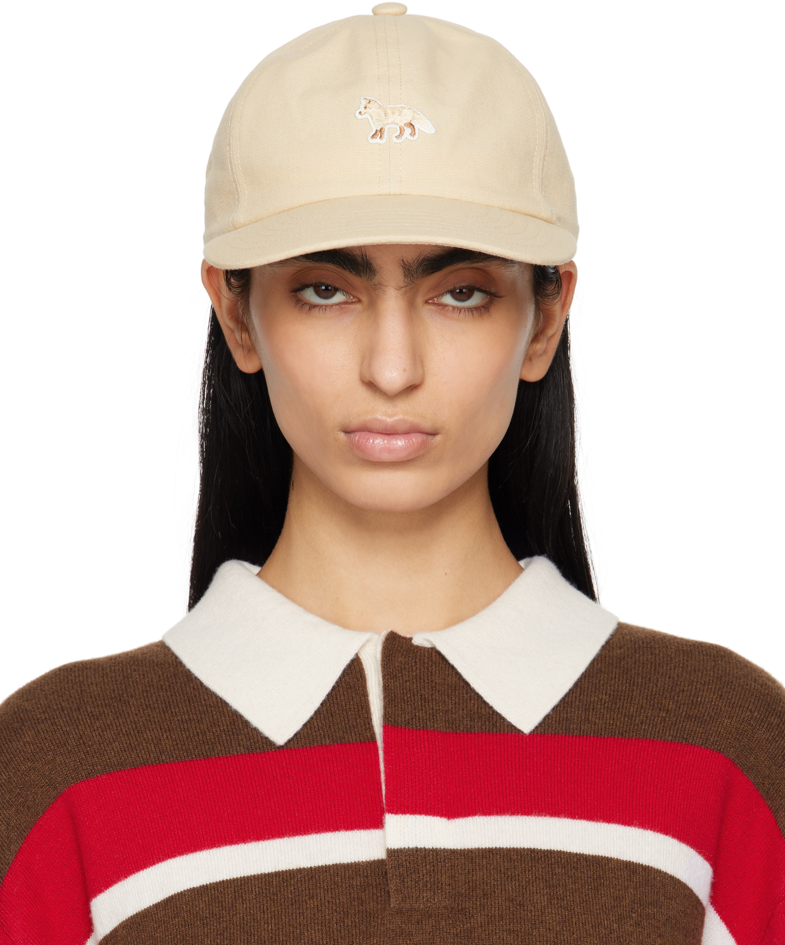 帽子 Maison Kitsune BABY FOX CAP Marble Maison Kitsuné Baby Fox Cap - 0134 Marble | Editorialist